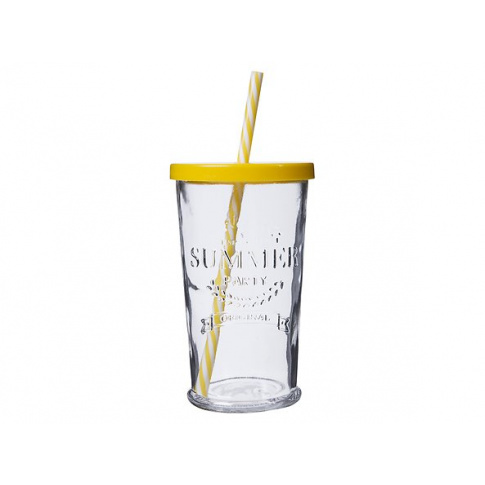 Kubek Słoik ze słomką SUMMER PARTY - sklep Dedekor.pl - wyposażenie ...