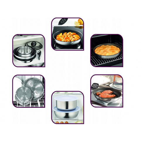 Komplet patelni z rączką Tefal Ingenio Emotion 5el. - sklep Dedekor.pl - wyposażenie wnętrz ...