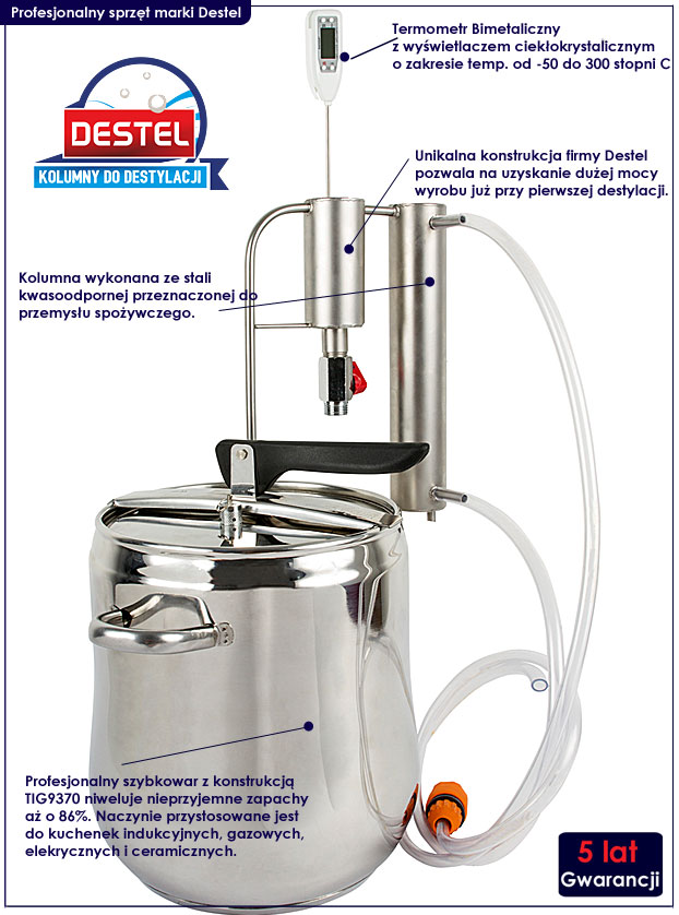 Destylator szybkowar 12L. , Kuchnia, Garnki, Kuchnia, Szybkowary ...